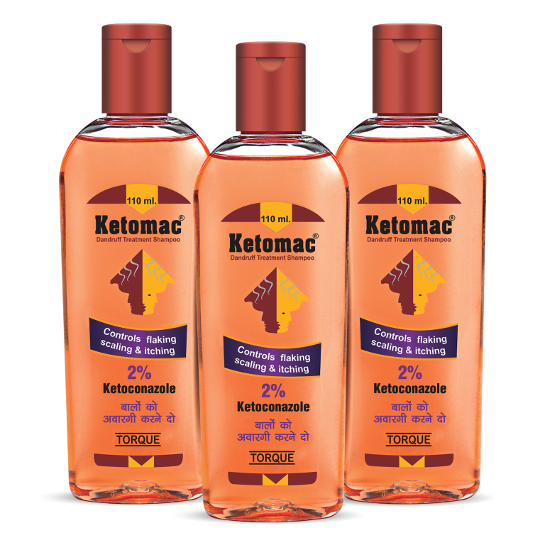 Ketomac Anti-Dandruff Shampoo, 110 ml (Pack of 1) – Torque Pharma